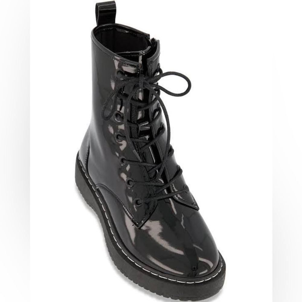 Sincerely Jules Harley Patent Combat Boots - Size 8.5… - Gem